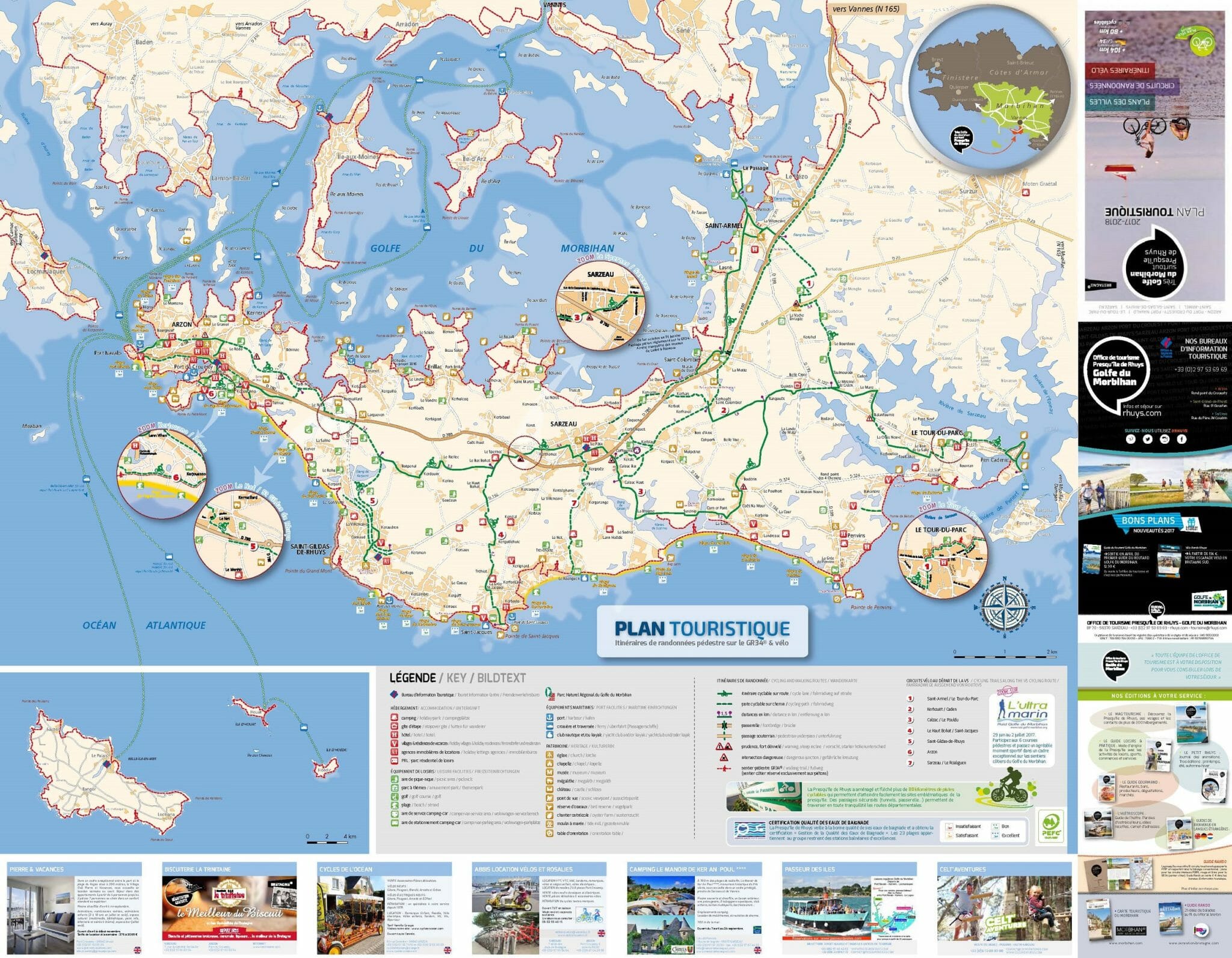 Randonnées en Presqu'île de Rhuys dans le Golfe du Morbihan
