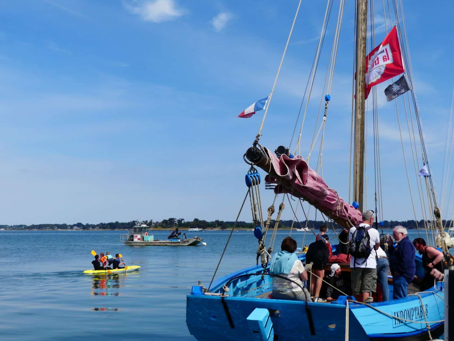 Sortie en bateau traditionnel, Golfe du Morbihan en Bretagne